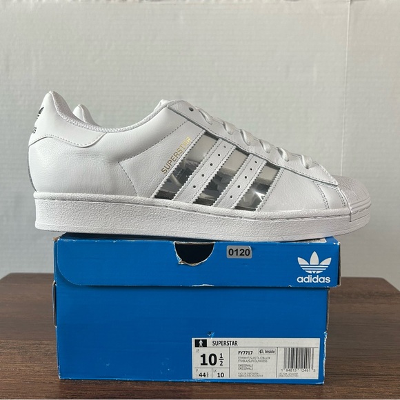 adidas | Shoes | Adidas Original Superstar Translucent White Size 5 ...